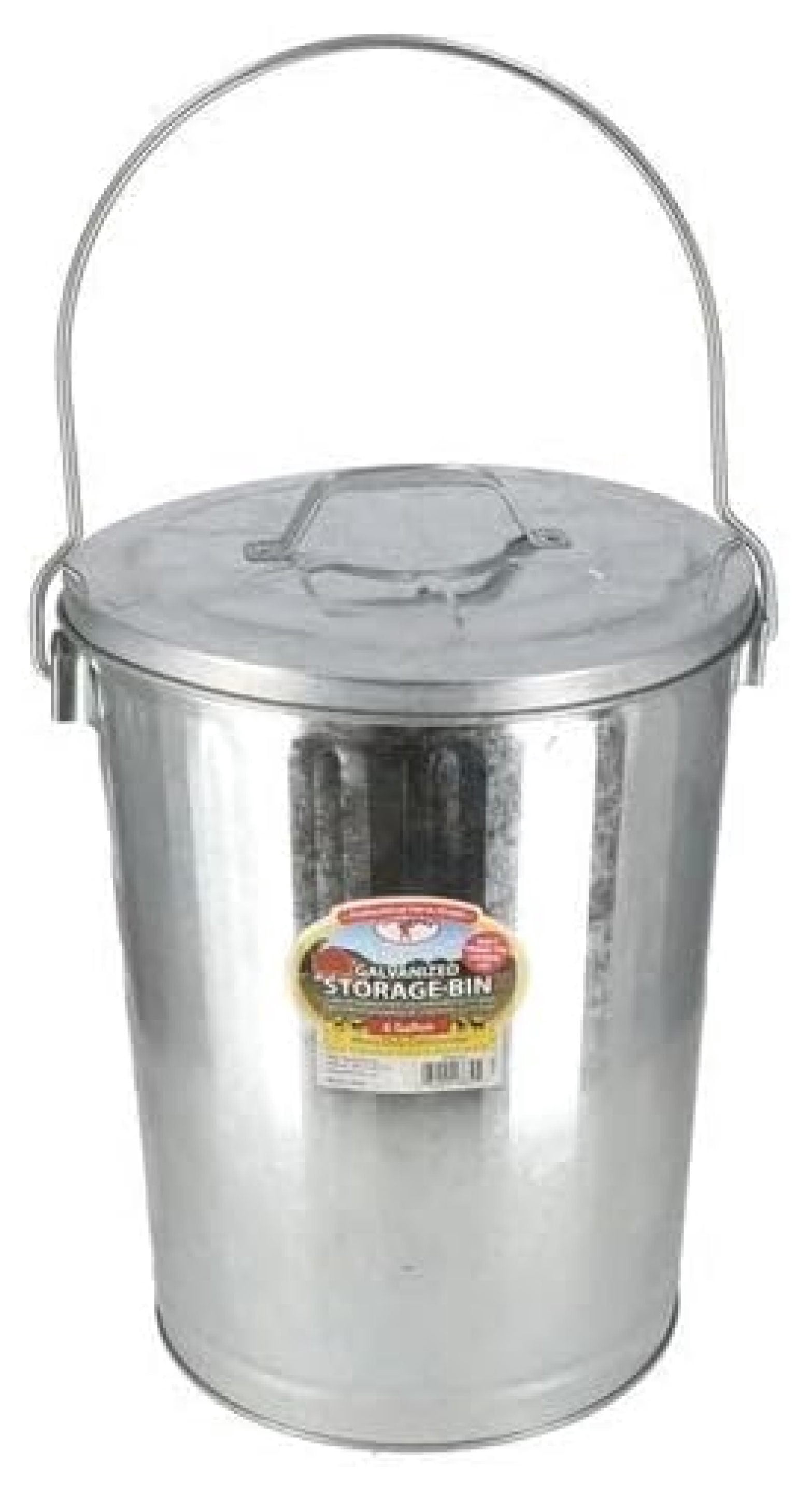 6 Gallon Galvanized Storage Bin with Locking lid - Walmart.com