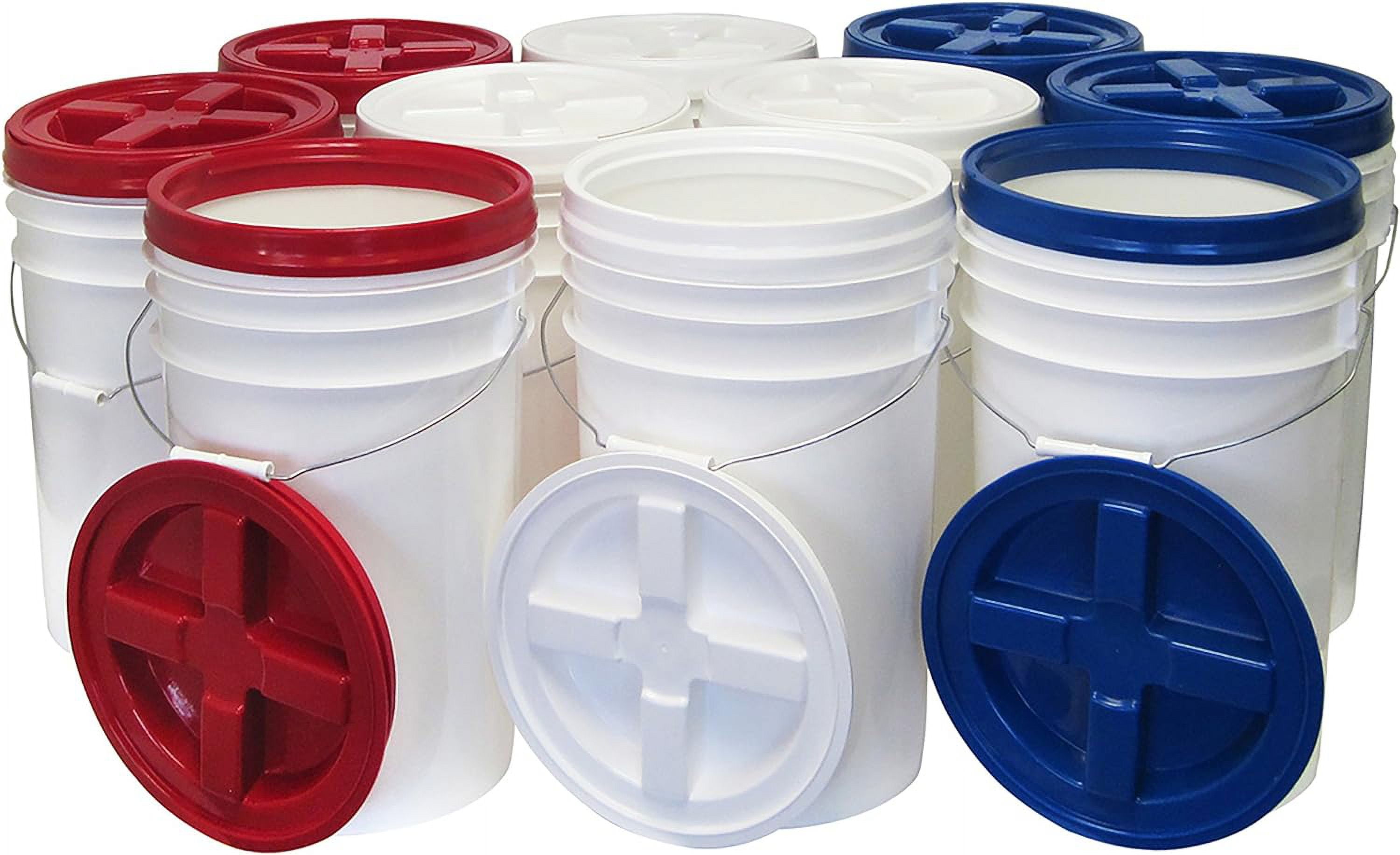 6 Gallon Pail Kit With Gamma Seal Lids, 10-Pack - Walmart.com