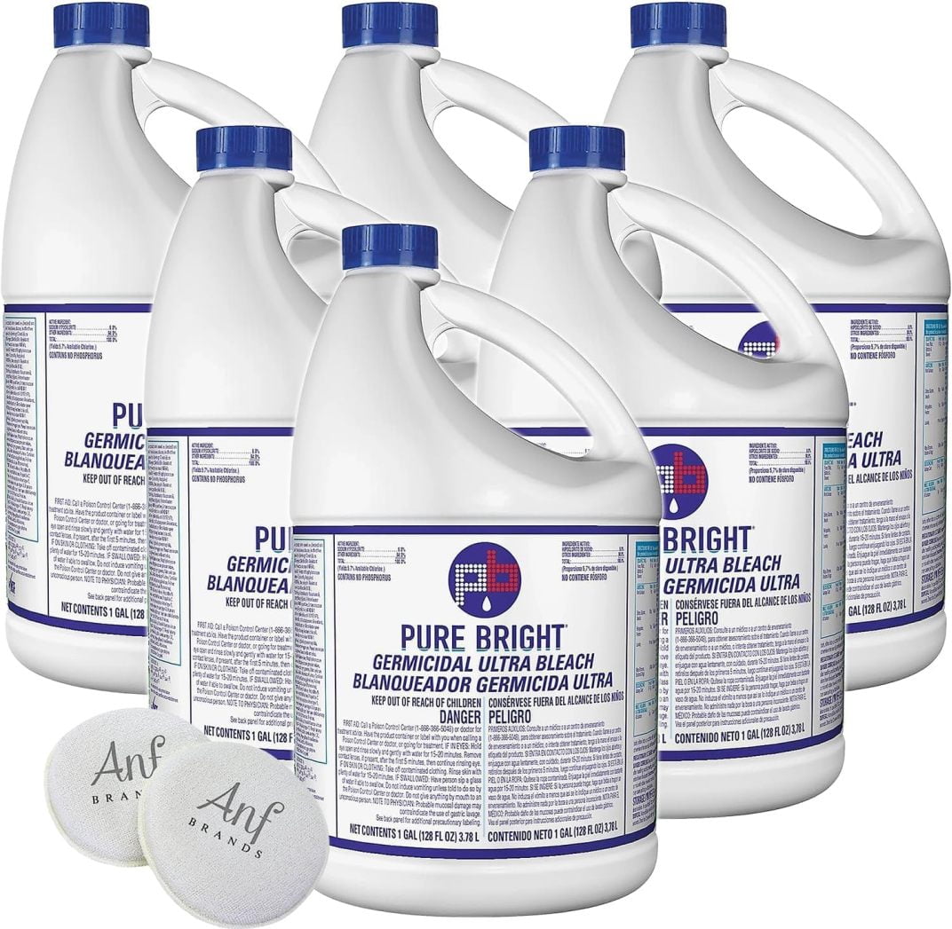 (6 Gallons) - Liquid Chlorine Bleach, for Laundry, Household and ...