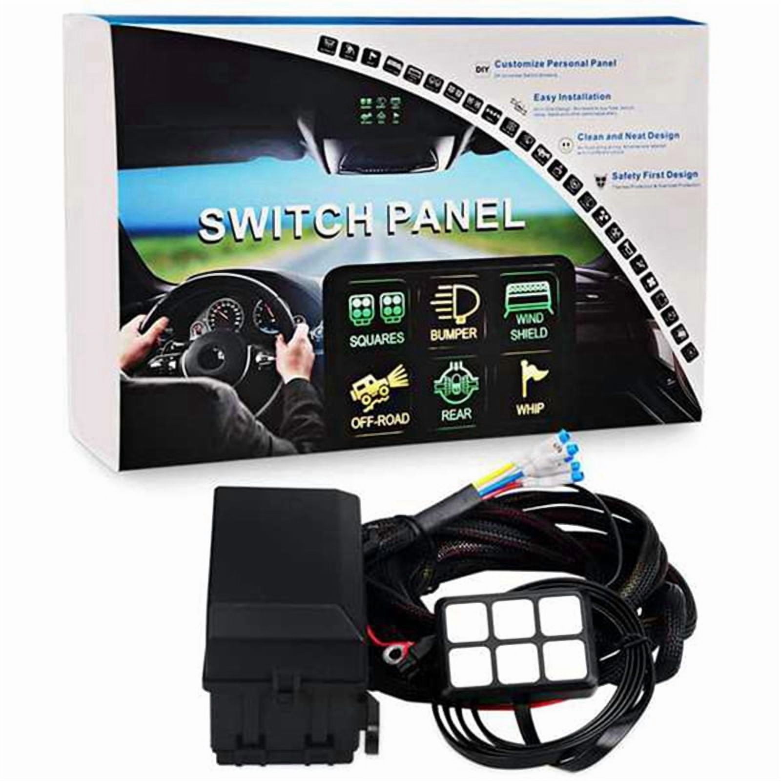 6 Gang Switch Panel Electronic Relay System Circuit Control Box Fuse ...