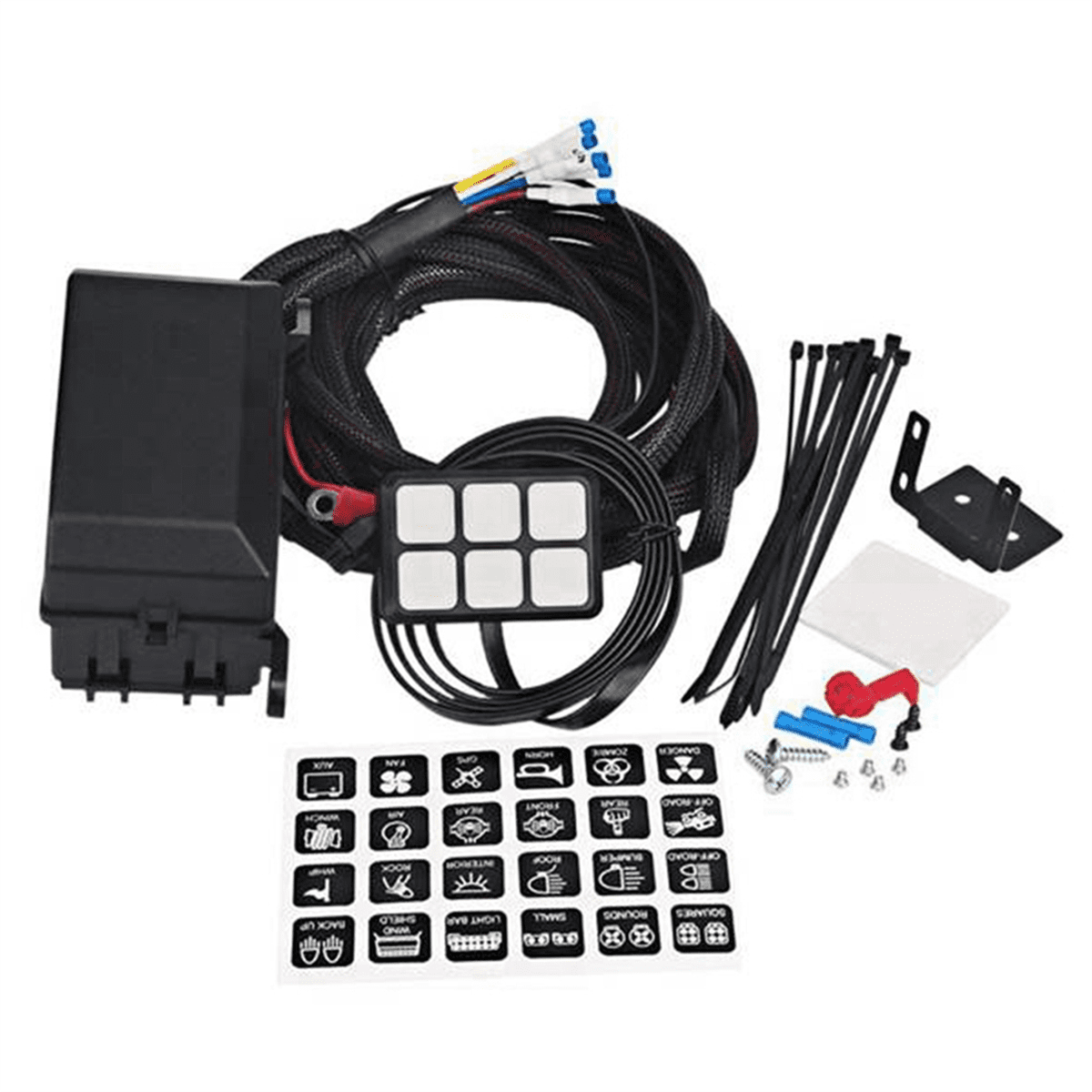 6 Gang Switch Panel Electronic Relay System Circuit Control Box Fuse ...