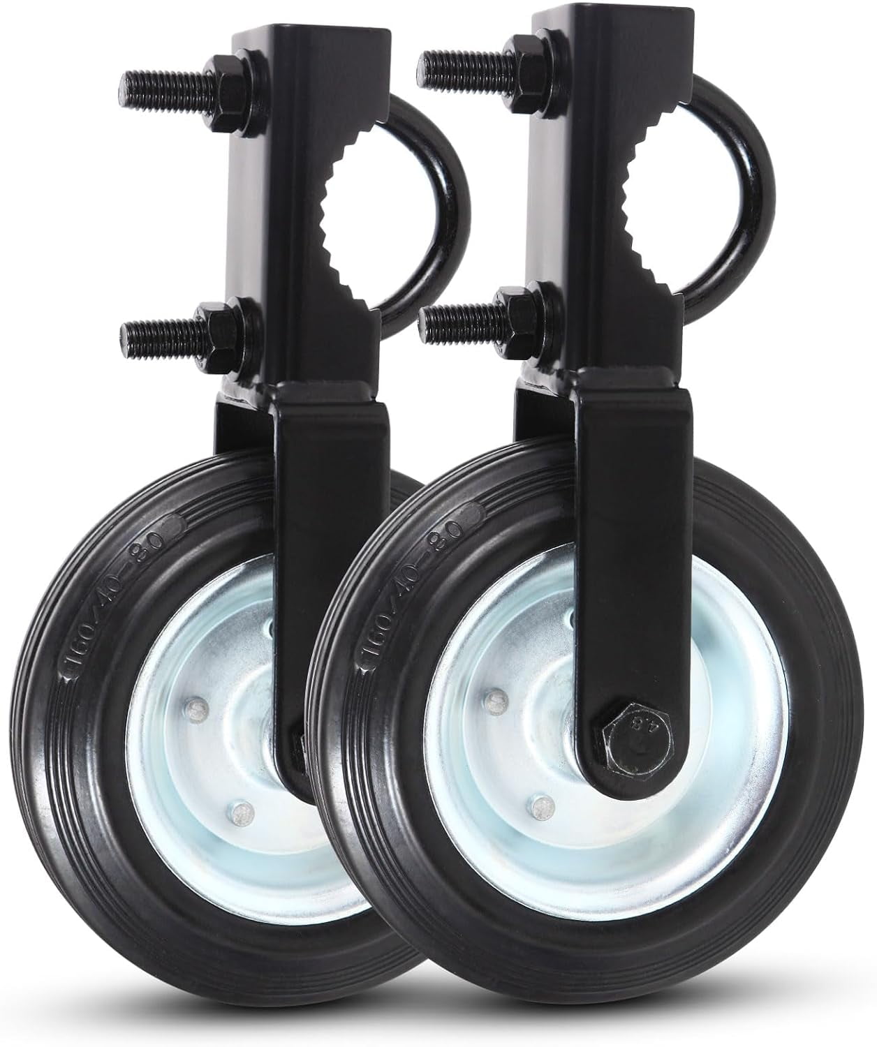The 6" Gate Helper Wheels for Metal Swing Gate with 1-5/8" Thru 2" Gate ...