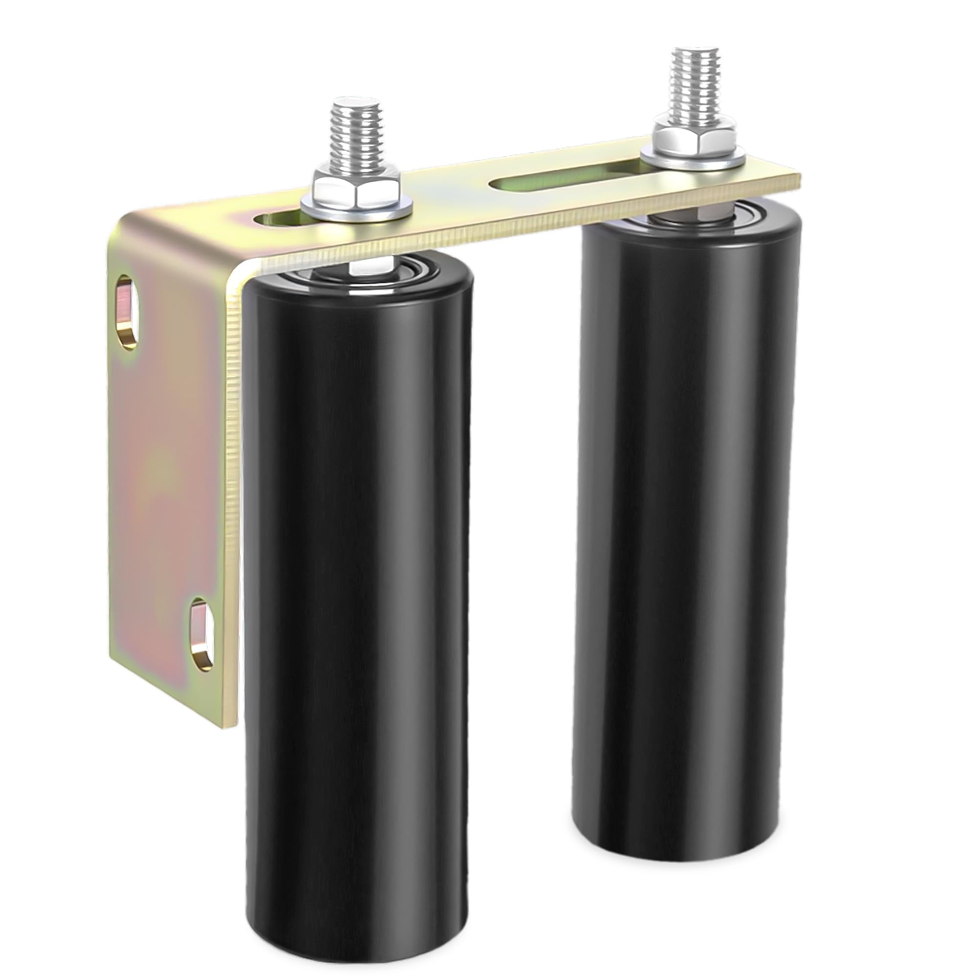 6" Gate Roller Guide,Sliding Gate Hardware with L-Bracket,Universal Adjustable Heavy Duty ...