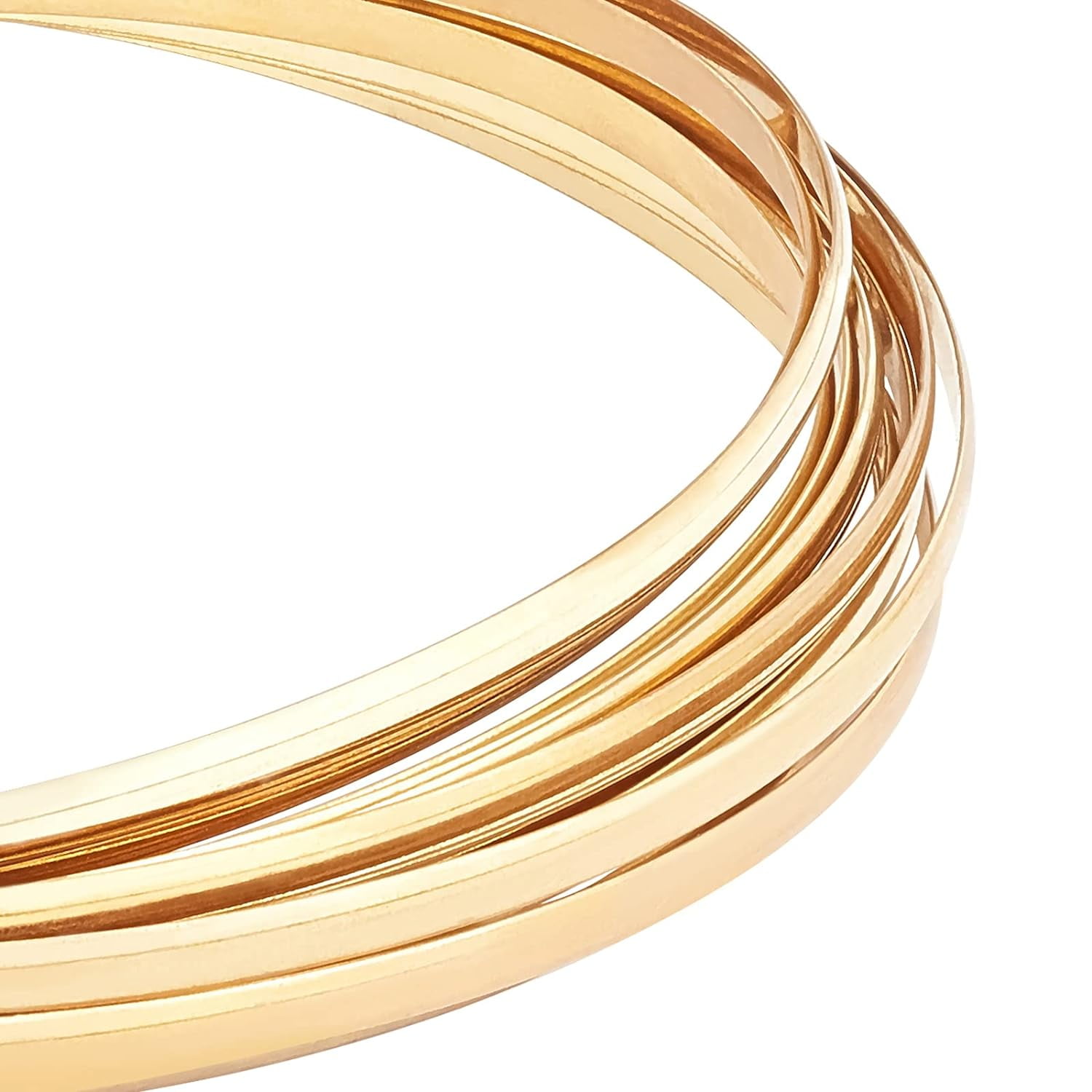 6 Gauge 16 Feet Half Round Brass Wire 4mm Wide Brass Copper Wire ...