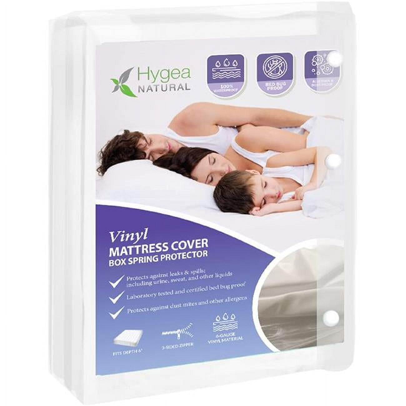 6 Gauge Vinyl Bed Bug Mattress/Box Spring Cover-XL Twin Size 39'x80'x9 ...