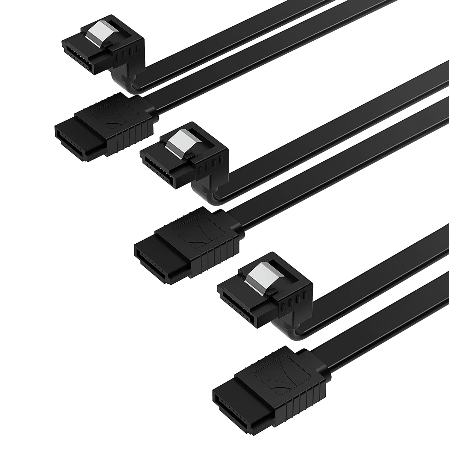 (6 Gbit/s) Right Angle Data Cable with Locking Latch for HDD/SSD/CD and ...