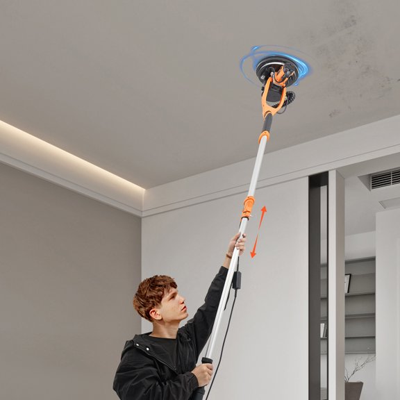 Protmex Drywall Sander, 1000W Electric Sander with Pole, Vacuum, LED ...