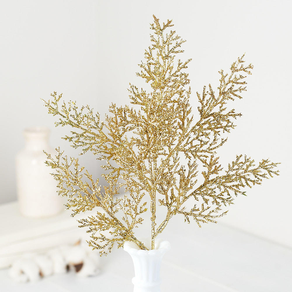 6 Golden Glam Cedar Picks: Add a Touch of Sparkle to Your Holiday Decor - Walmart.com
