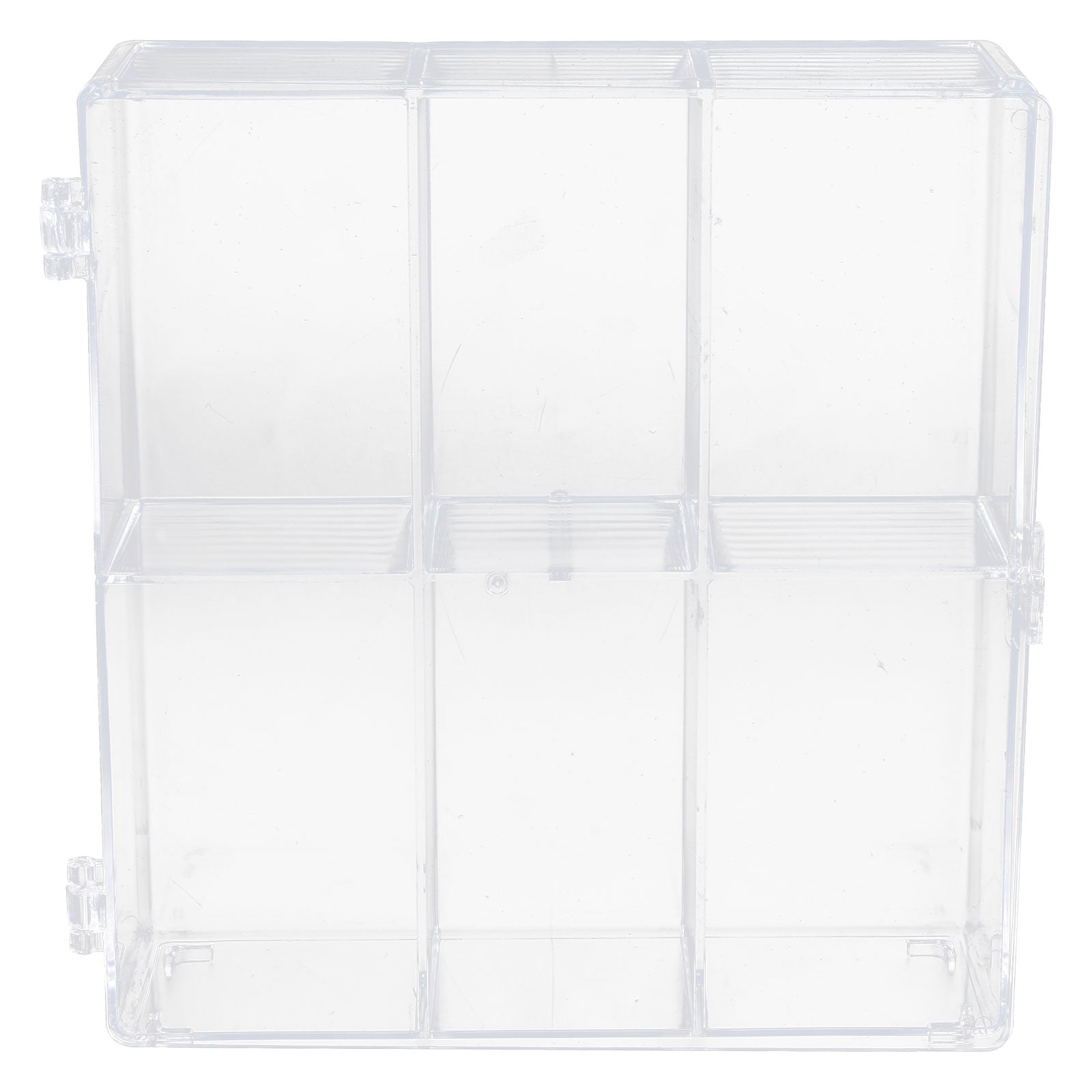 6 Grid Display Box Cabinet Models Clear Boxes Statue Case Doll Storage ...