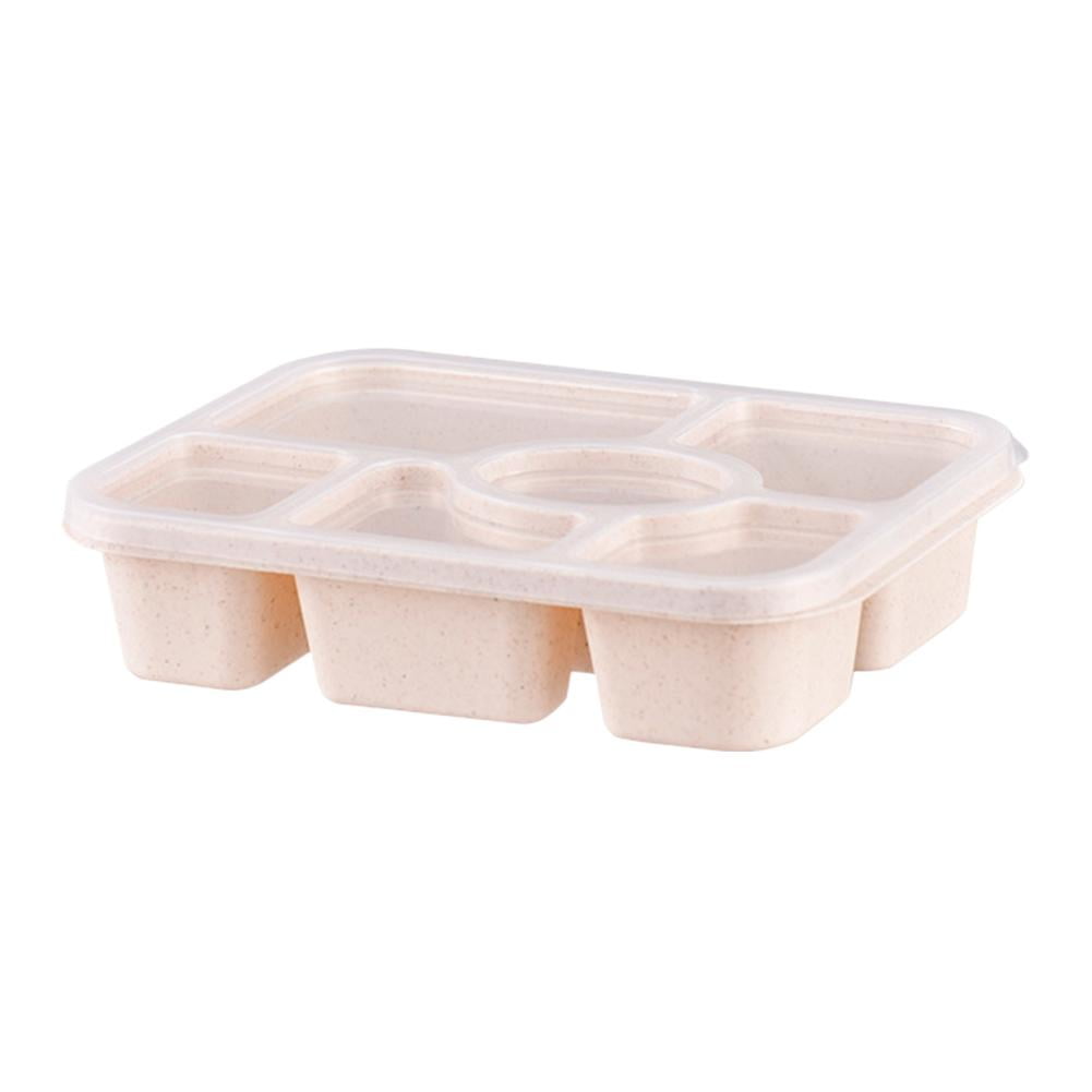 6-Grid Lunch Box - Beige Candy Compartments To Prevent Odor From Mixing ...