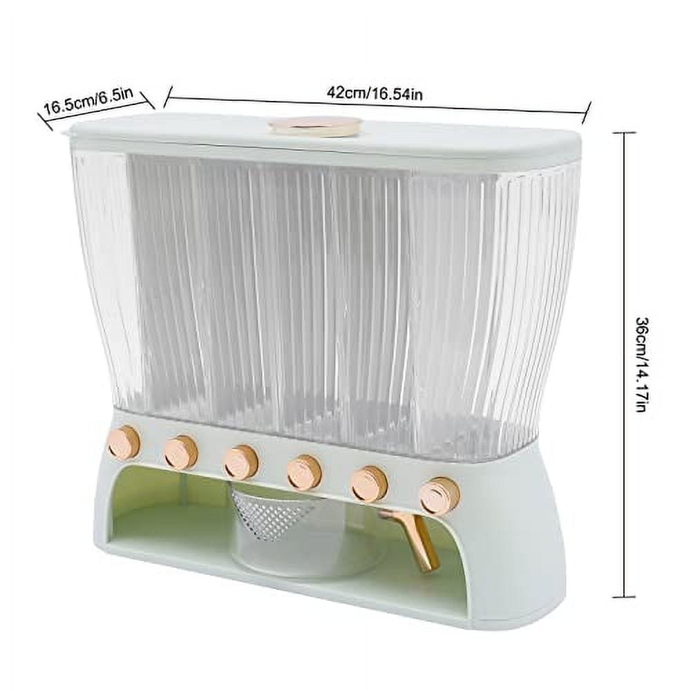 6 Grid Rice Container Bulk Food Storage Grain Canisters Dry Food ...
