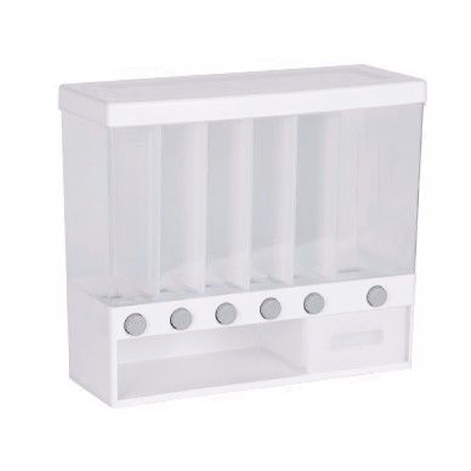 6-Grid Rice Rice & Grain Storage Container Rotating Rice Storage Bucket ...