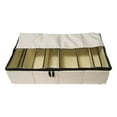 6 Grid Transparent Foldable Shoe Space Bed Bottom Storage Layer Shoe ...