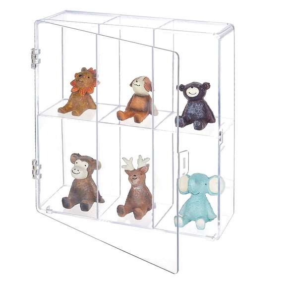 6 Grids Acrylic Bead Containers Storage Container for Beads Rectangle ...
