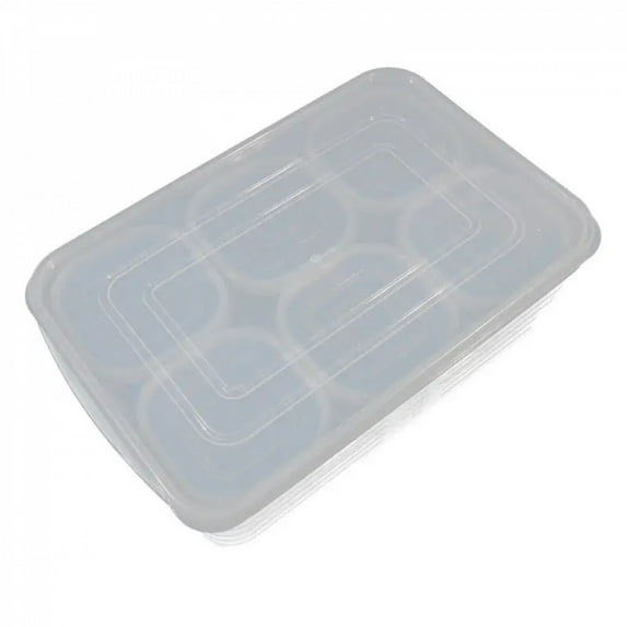6 Grids Divided Serving Tray Storage Box Kitchen Portable Sub-format ...