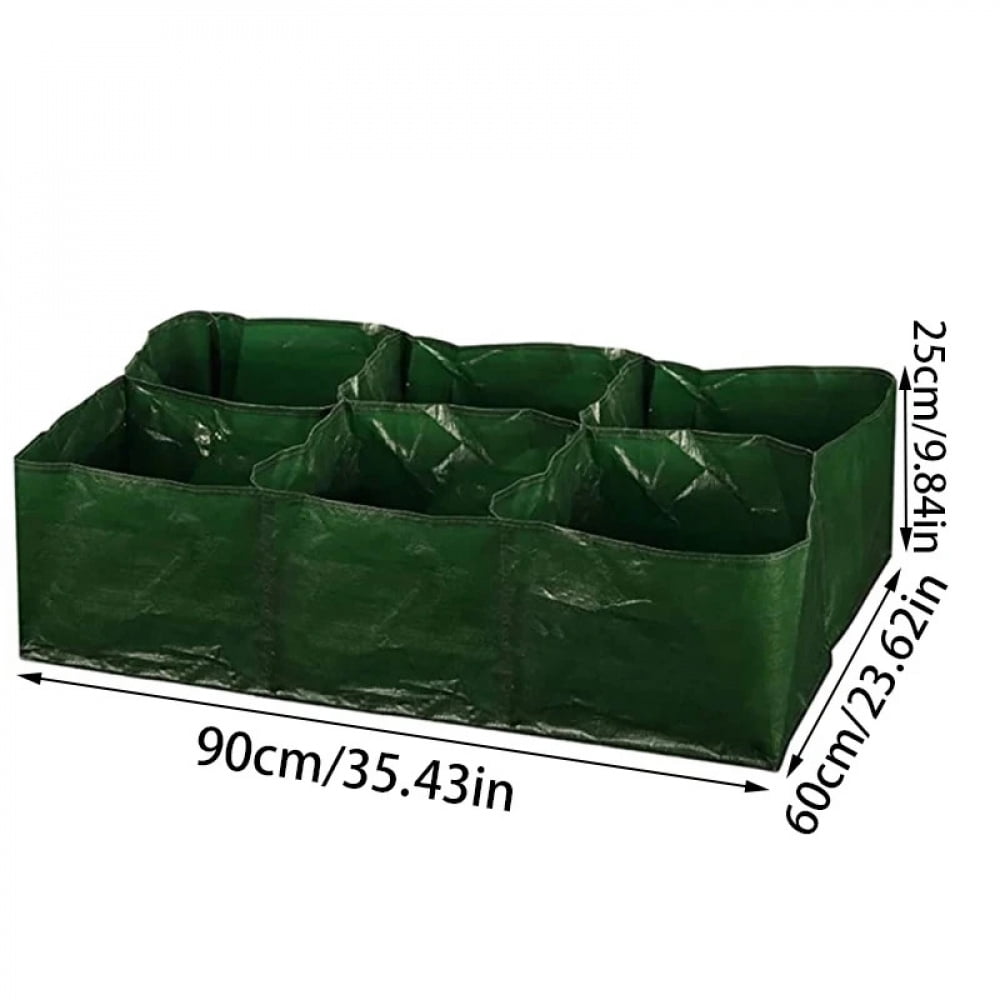 6 Grids Vegetable Planting Bag Container Portable Flower Plant Growing ...