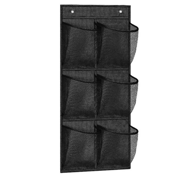 6 Grids Wall-mounted Sundries Organiser non-woven Fabric Closet Storage ...