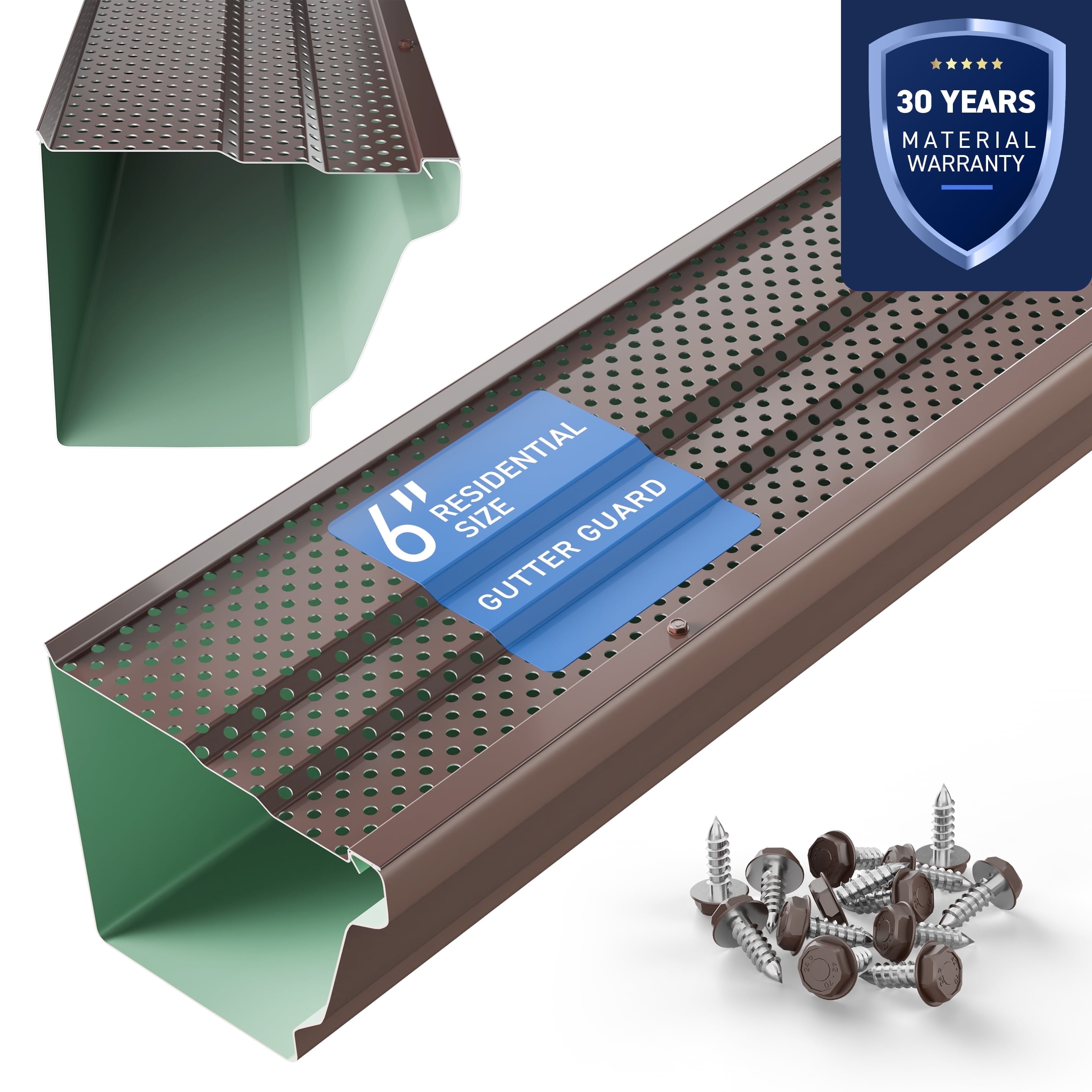 Waterlock 6" Gutter Guards Leaf Protection - Aluminium Gutter Covers ...