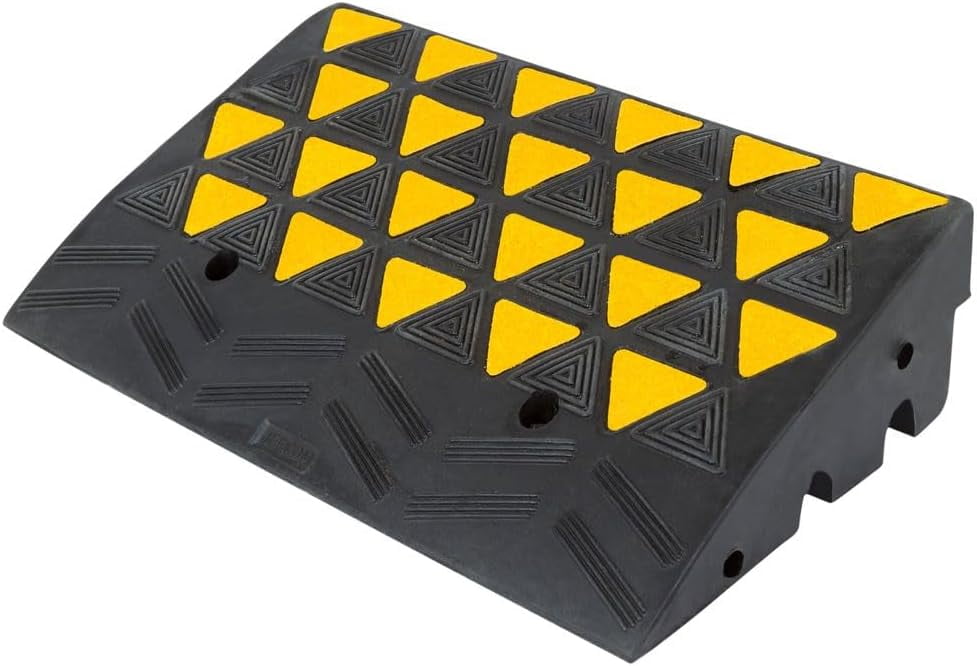 6" H Single Rubber Curb Ramp for Driveways, Curbs, Job Sites - 60,000 ...