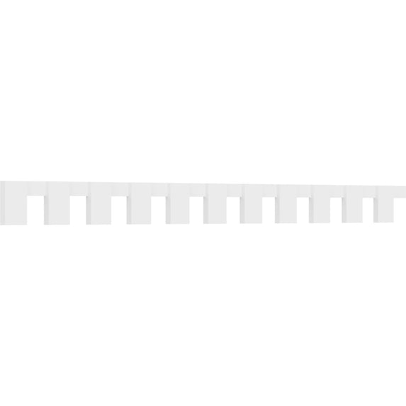 6"H x 1"P x 88"L Fayetteville Architectural Grade PVC Dentil Block Trim ...