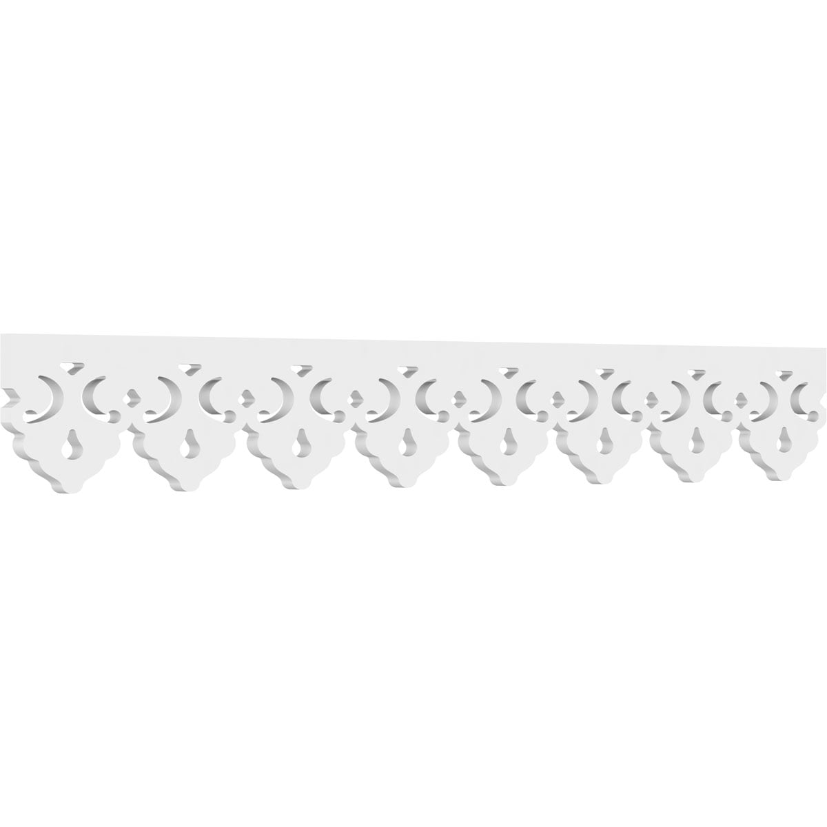 6"H x 5/8"P x 48"L Markham Architectural Grade PVC Running Trim ...