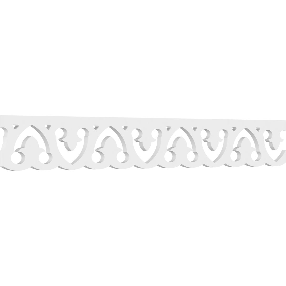 6"H x 5/8"P x 48"L Metamora Architectural Grade PVC Running Trim ...