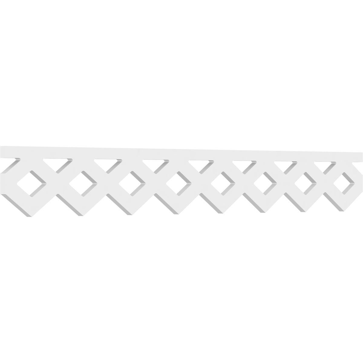 6"H x 5/8"P x 48"L Wolford Architectural Grade PVC Running Trim ...