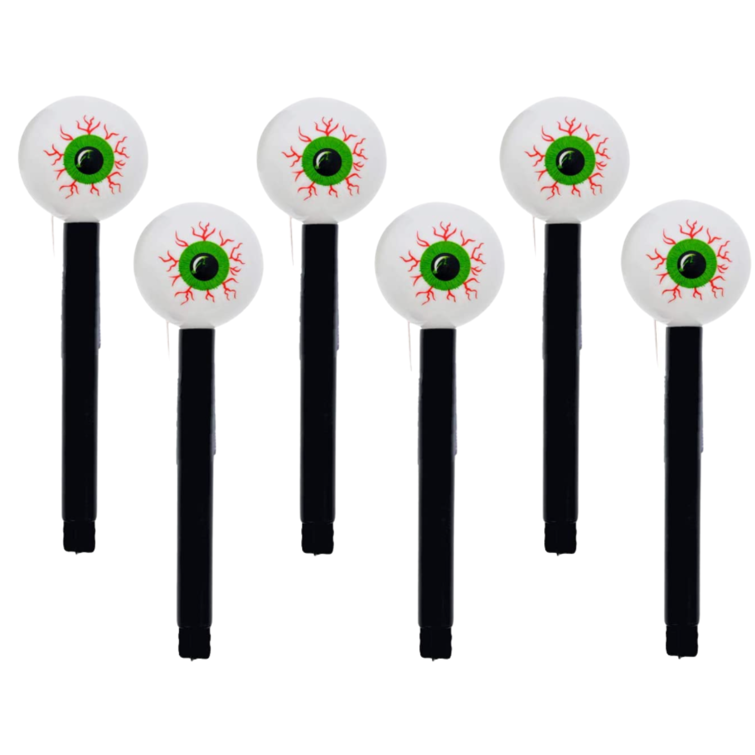 6-Pack Halloween Solar Stake LED Lights, White Eyeballs, Outdoor Yard ...