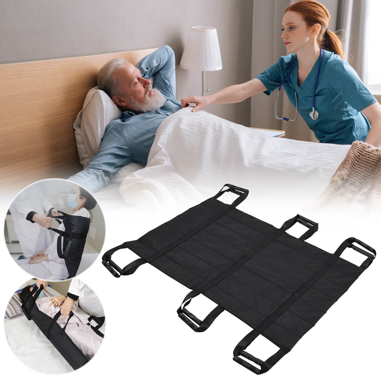 6-Handle Waterproof Stirring Pad Non-Slip Design for Bed Turning ...
