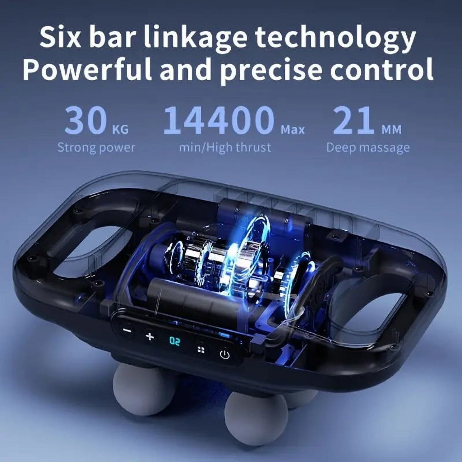 6-Head Muscle Massage Gun - Deep Tissue Impact, Handheld High-Torque ...