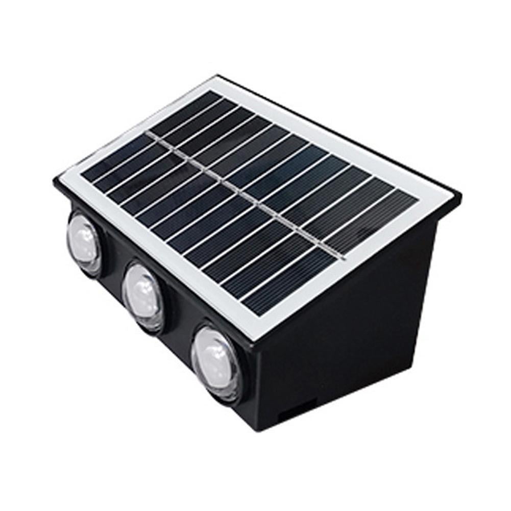 6 Heads B Warm White Solar Wall Washer Outdoor Waterproof Courtyard ...