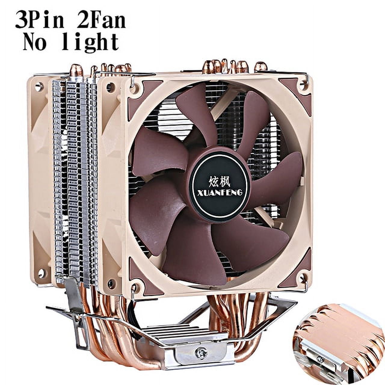 6 Heat Pipe PC Cooling Fan CPU Processor Suitable For Installing LGA775 ...
