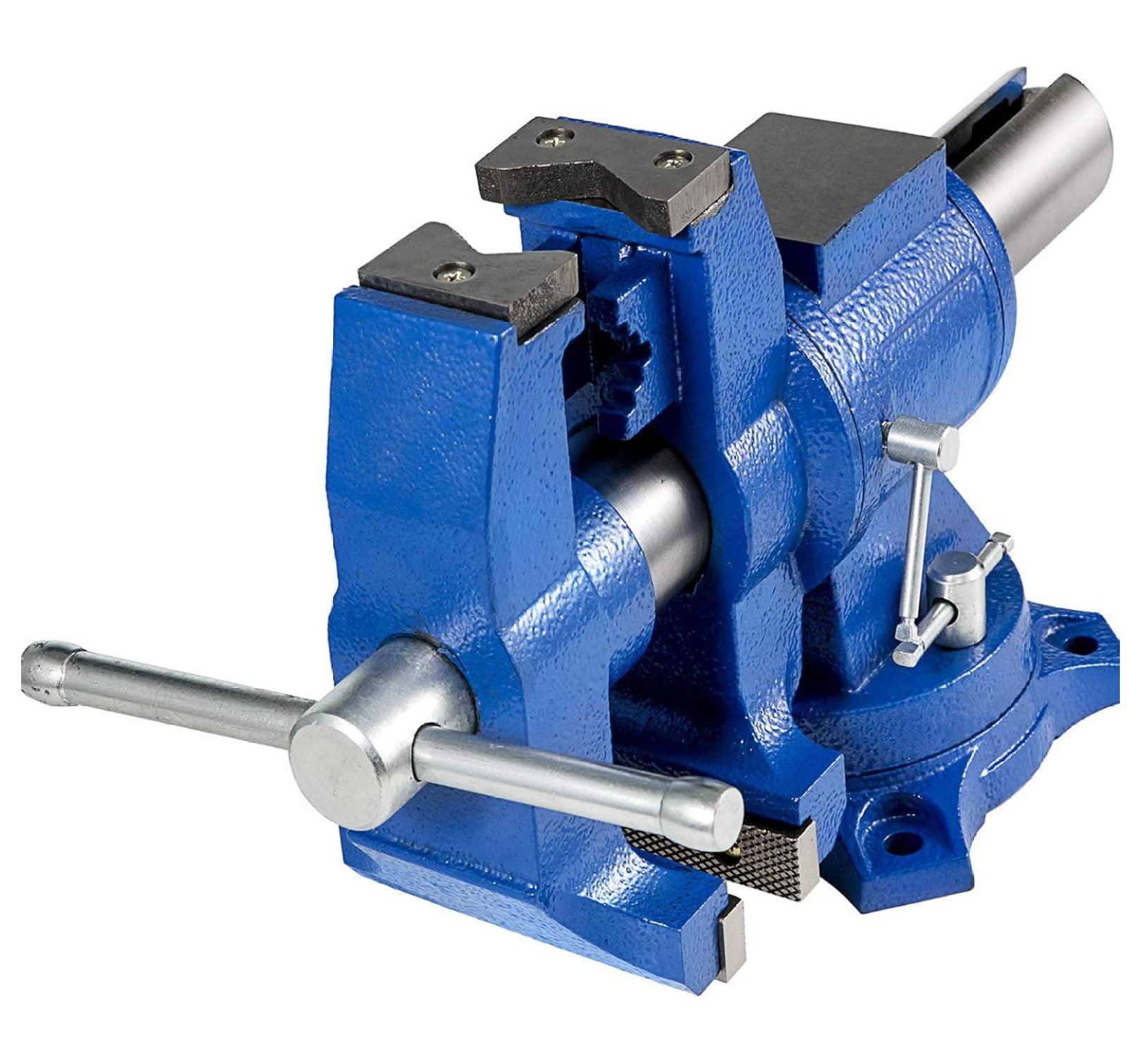 6" Heavy Duty Bench Vise, Double Swivel Rotating Vise Head/Body Rotates ...