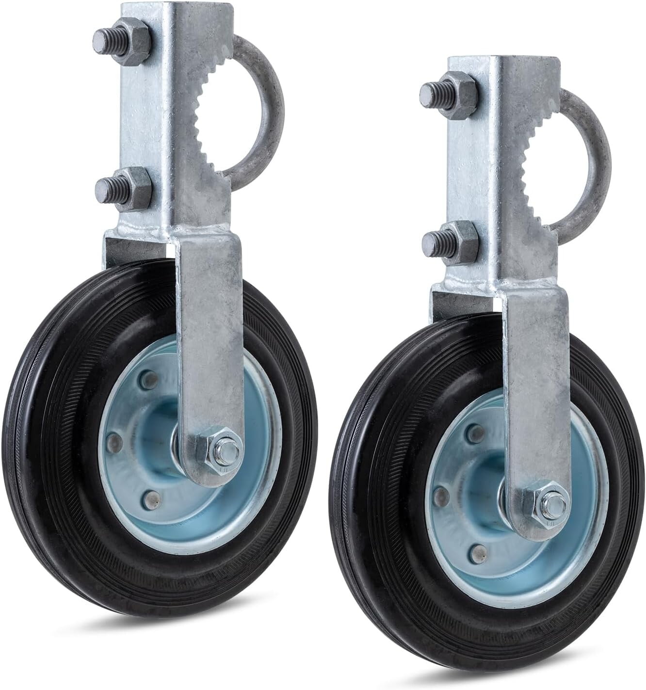 6'' Heavy Duty Gate Wheel: Chain Fence Gate Support Wheel with Solid ...