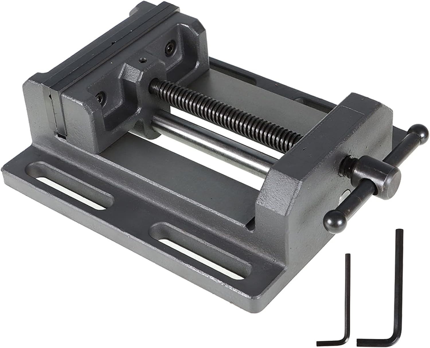 6 Heavy Duty Low Profile Drill Press Vise with Stationary Base for ...