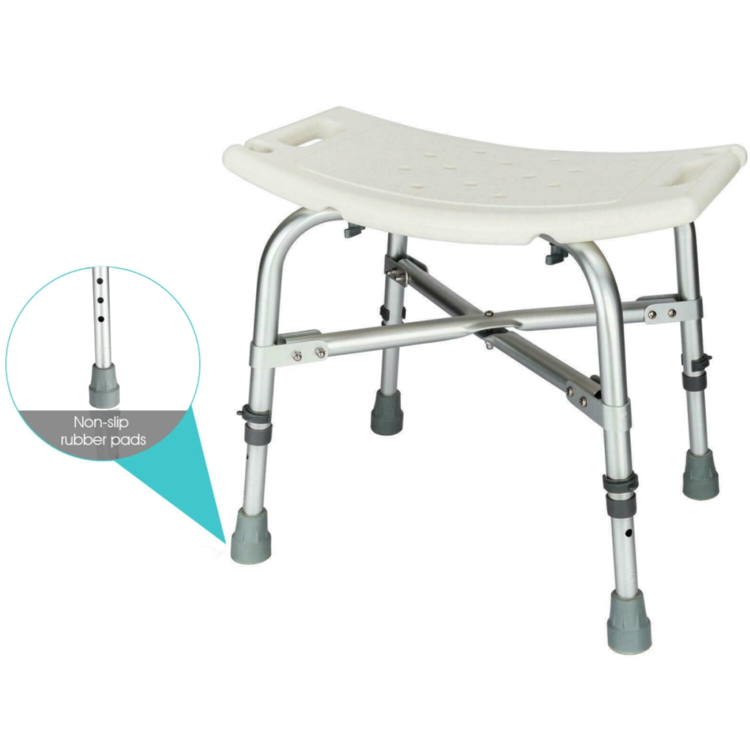 6 Height Bariatric Bath Bench Shower Chair Stool Heavy Duty Shower Tub ...