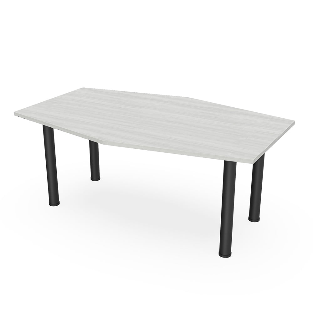 6' Hexagon Irregular Shaped Powered Conference Table Post Legs ...