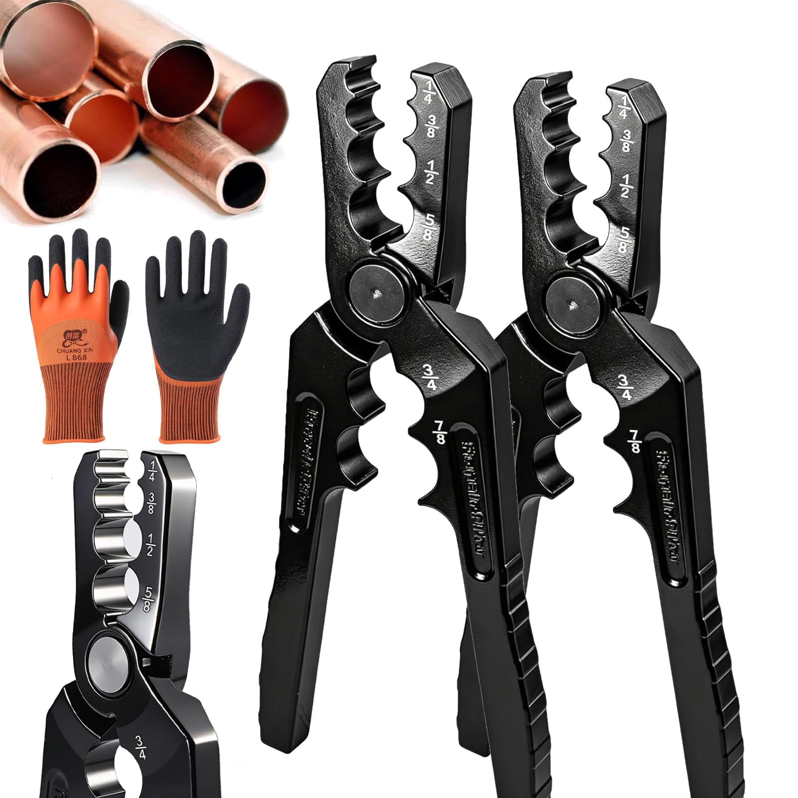 6-Hole Multi-Size Copper Pipe Repair & Rounding Tool, CT-301 Manual ...