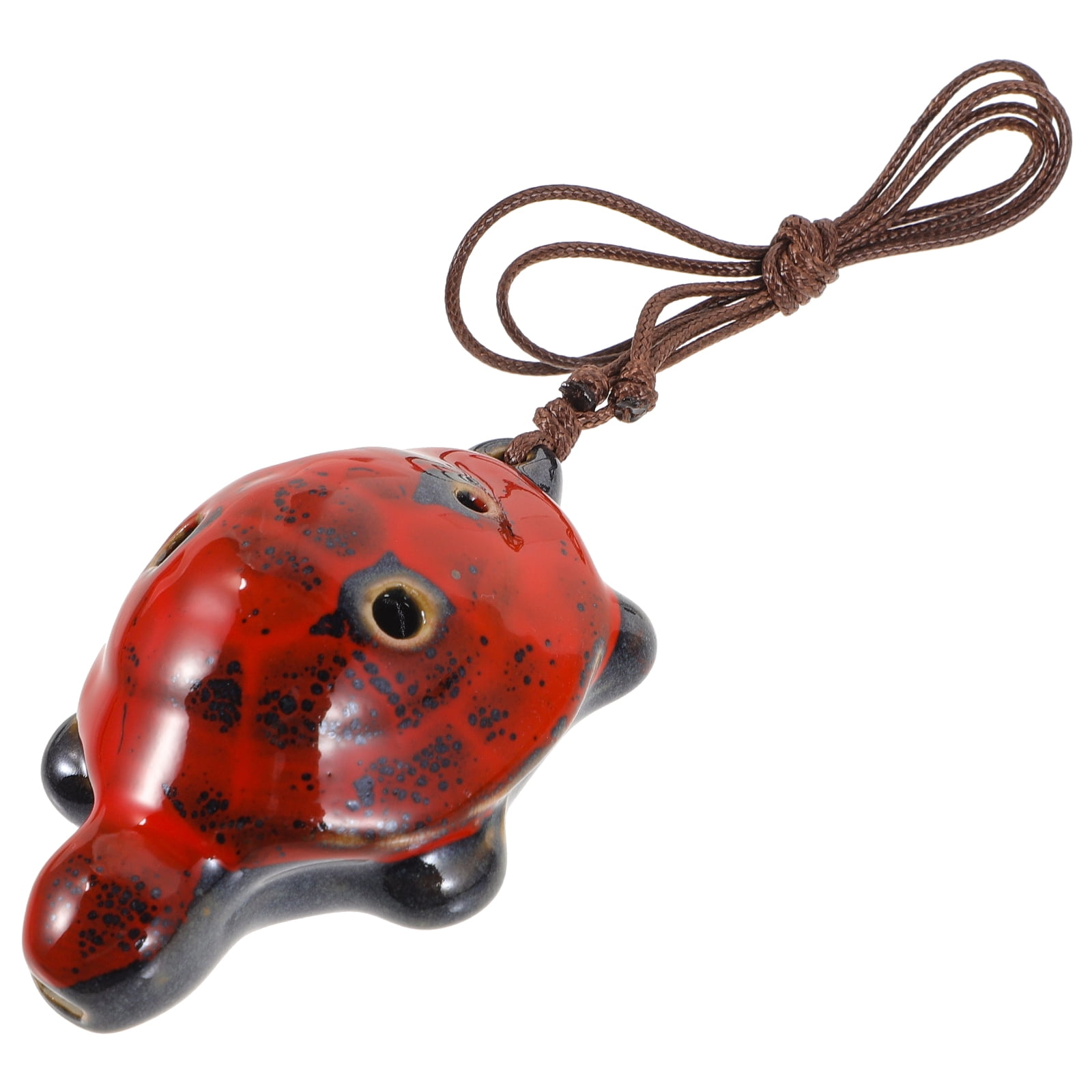 Raindrops Turtle Shaped Ocarina Musical Instrument Dark Red 1Pack for ...