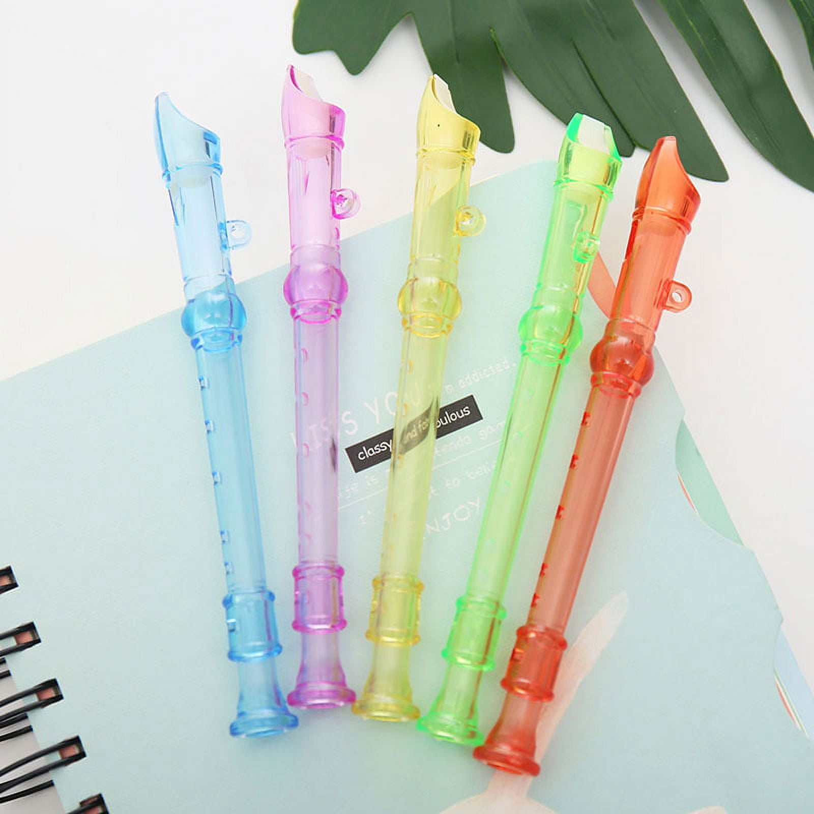 6-Hole Simple Colorful Clarinet Plastic Flute Beginner Music Playing ...