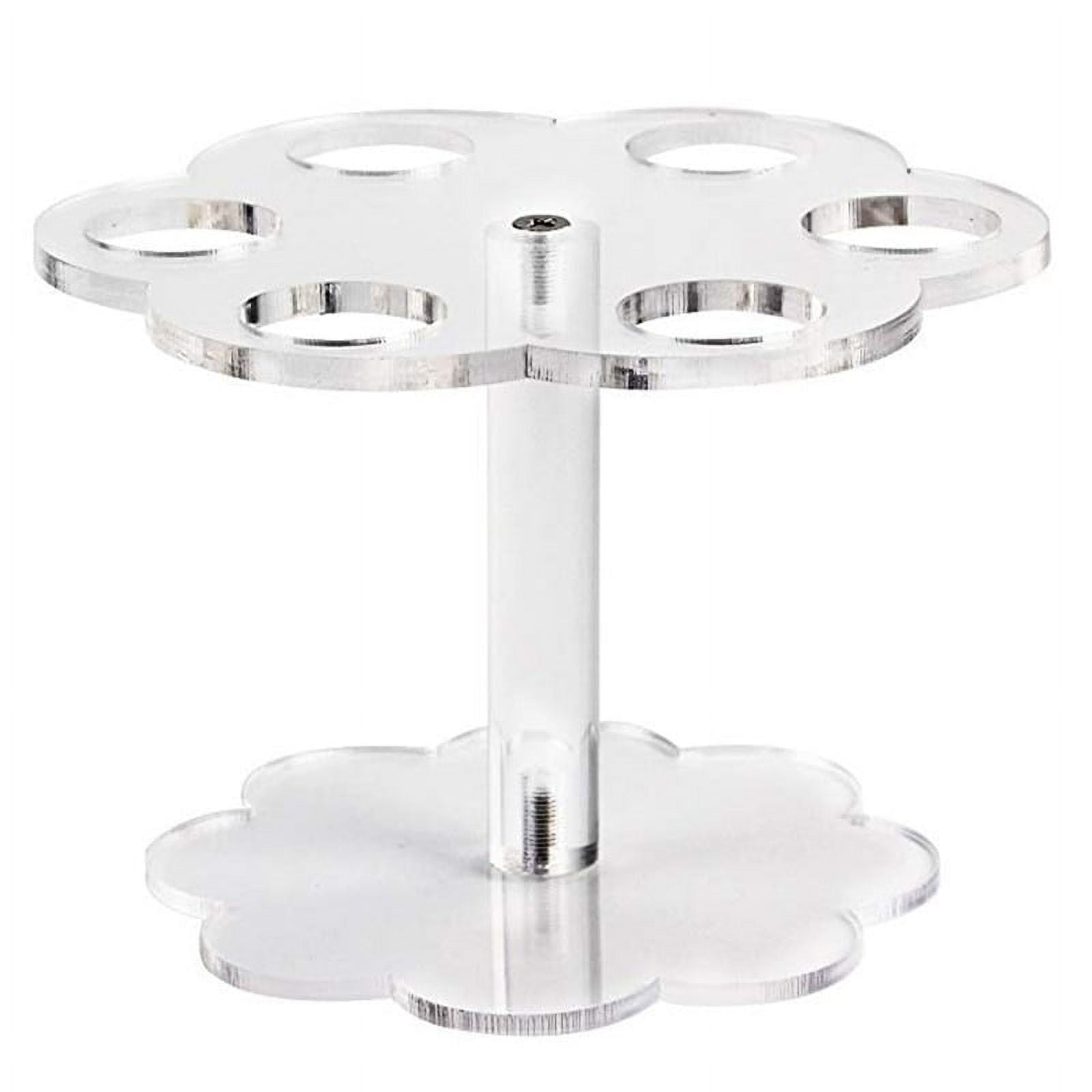 6 Holes Acrylic Storage Holder Cones Ice Cream Display Stand Cupcake ...