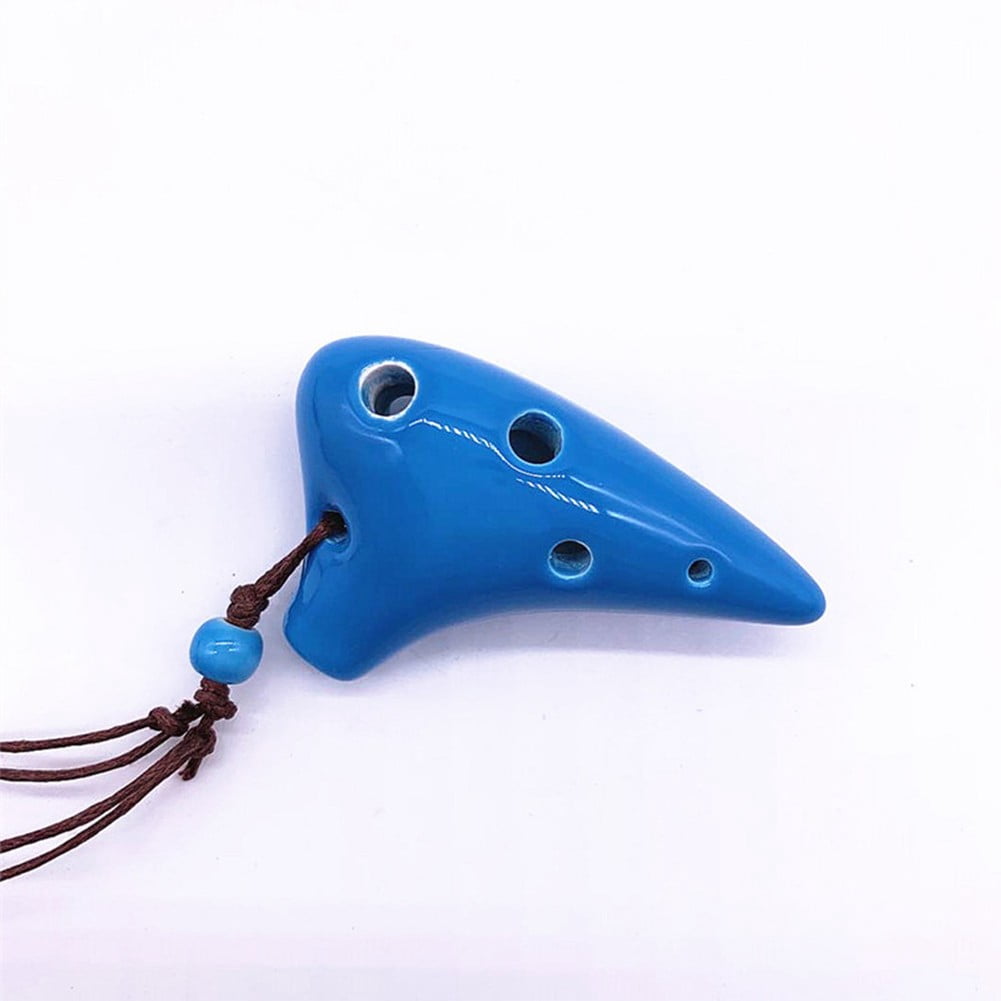 6 Holes Ceramic Ocarina Soprano C Key Style Beginner Flute Musical ...