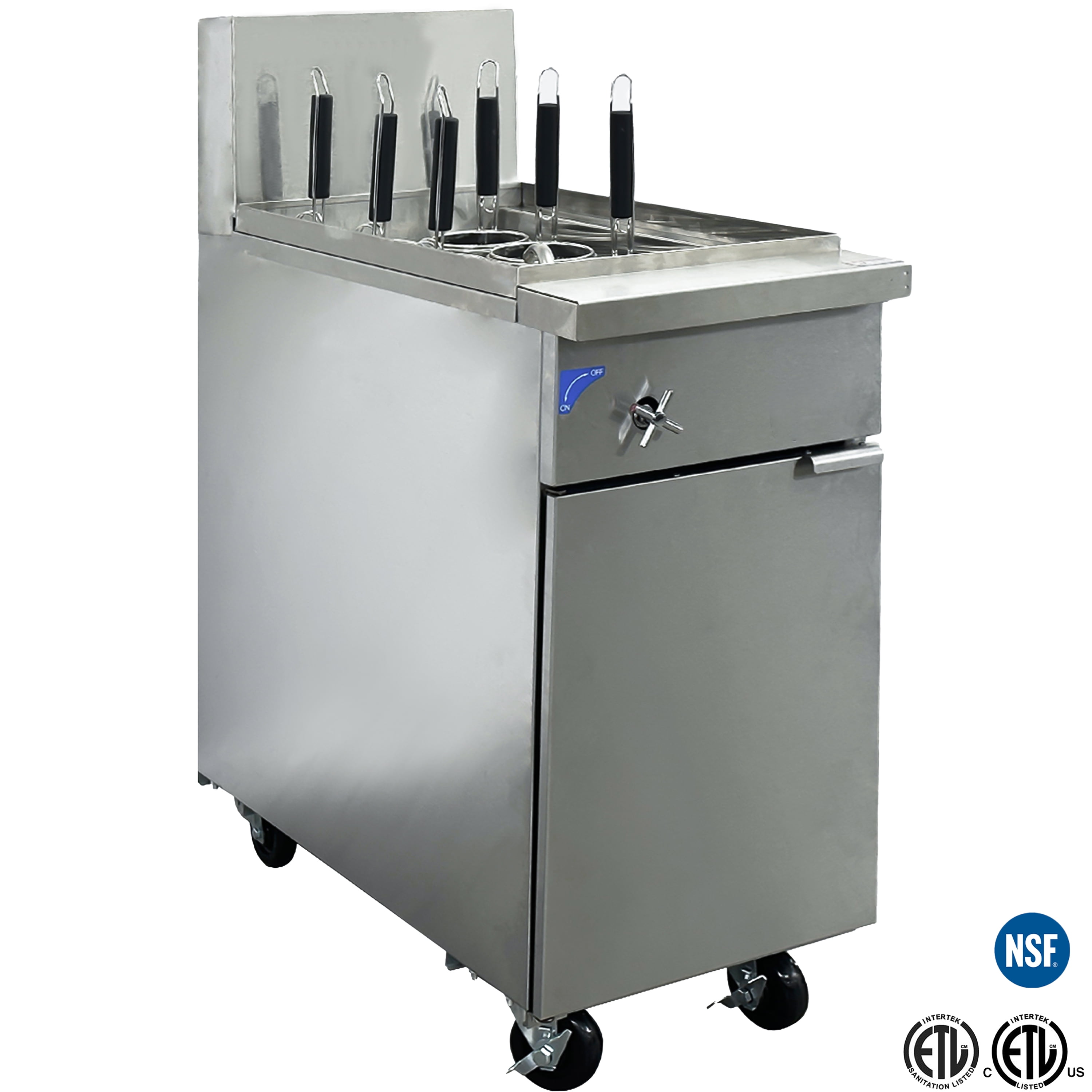 NSF 16 in. Natural Gas 6 Hole Commercial Noodle/Pasta Ramen Cooker ...