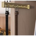 6-Hook Designer Wardrobe Reversible 13.75" Length Closet Belt Rack with ...