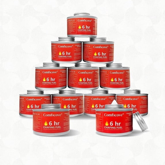 6 Hour Chafing Fuel - Food Warmer for Dish Buffet Set Liquid Safe with ...