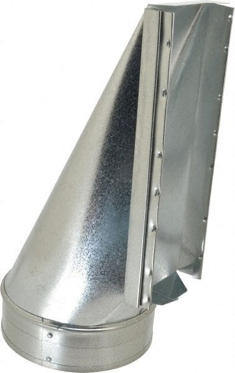 6" ID Galvanized Duct End Stack Boot 3-1/4" Long x 10" Wide, Standard ...