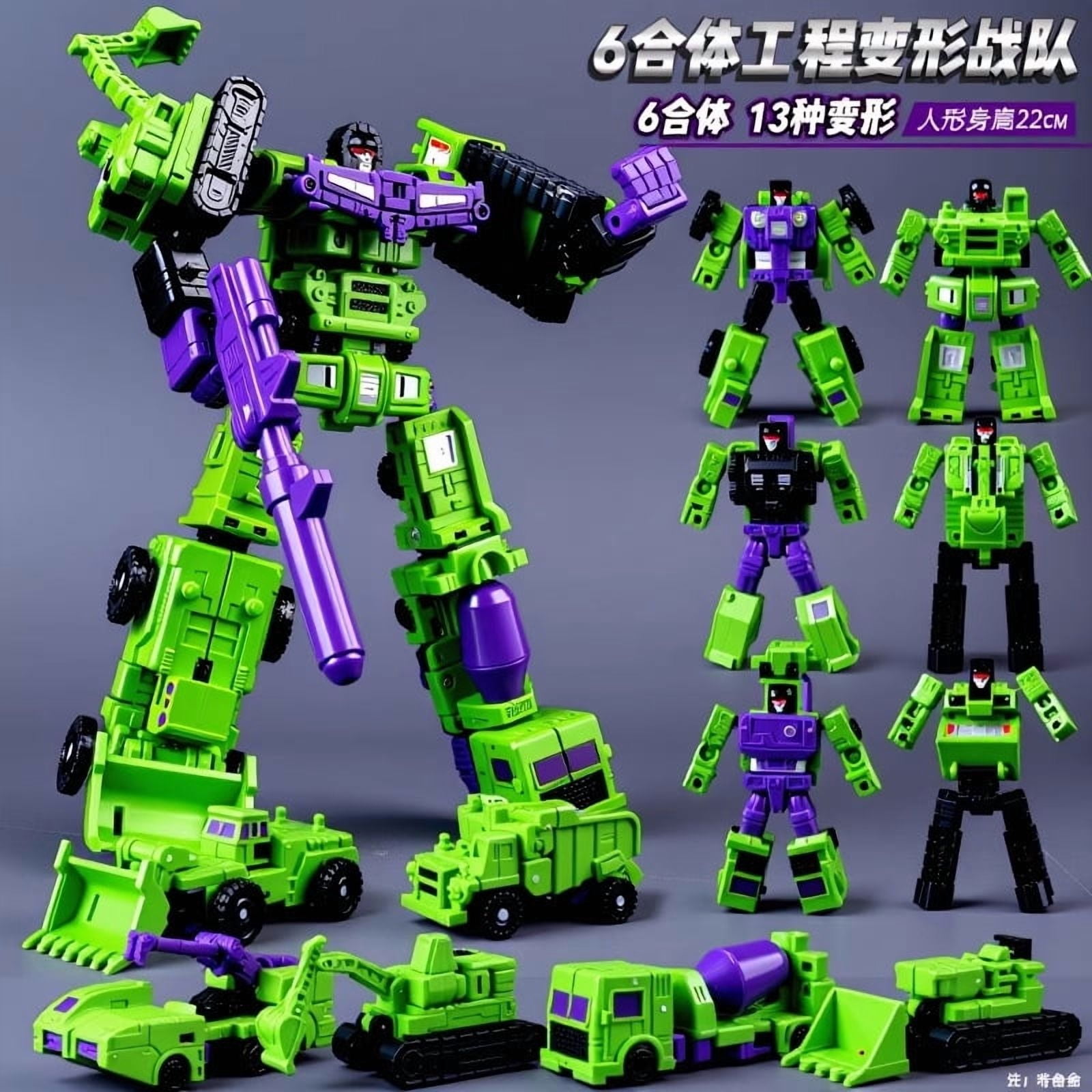 6 IN 1 Oversize 44cm Devastator Toys Transformation Action Figure Movie ...
