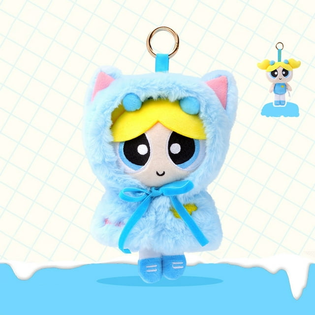 6 INCH The Ppg Cape Series Plush Dolls The Powerpuff Girls Cloak Doll ...