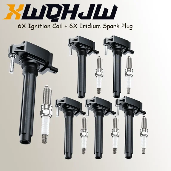 6 Ignition Coils + 6 Spark Plugs Set Replacement For RAM 1500 3.6L V6 ...