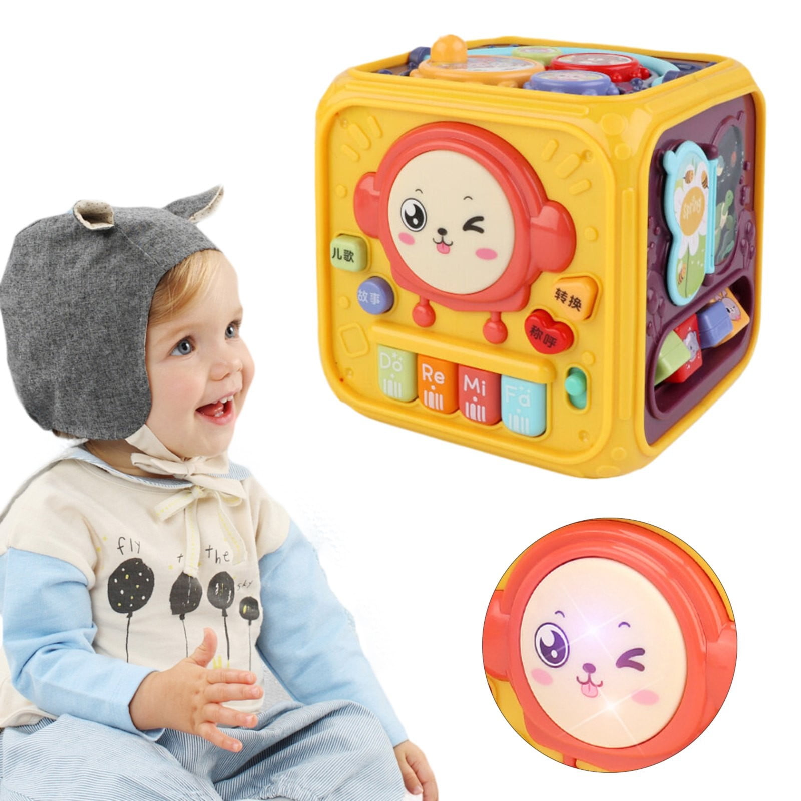 6 In 1 Activity Cube For Babies And Toddlers – Baby Toys 12 18 Months ...
